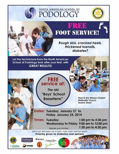 Rotary Speaks-Free Foot Care Clinics With NASP, – NevisPages.com
