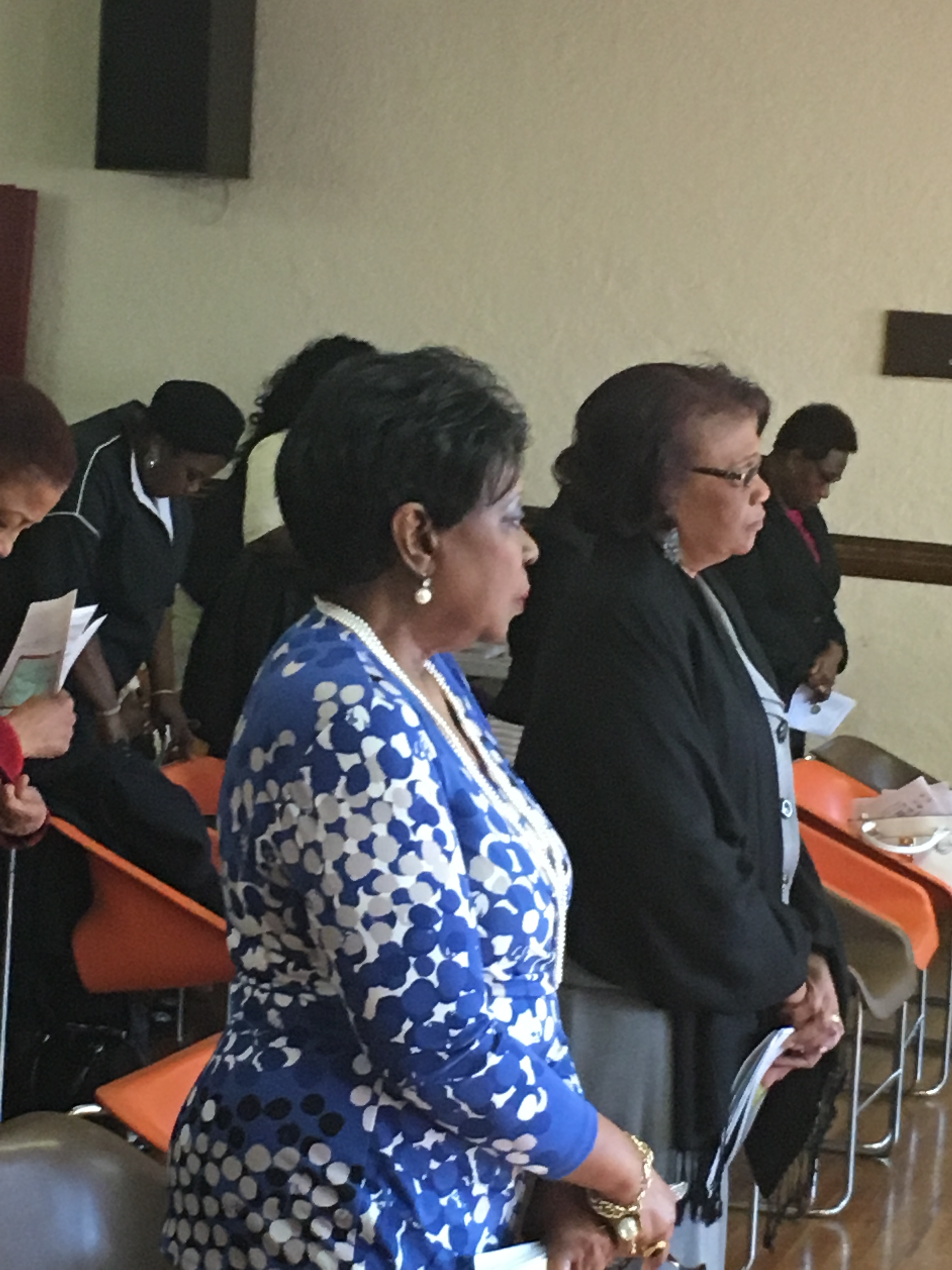 Executive Members Helen Byron-Baker and Shirley Nelson – NevisPages.com